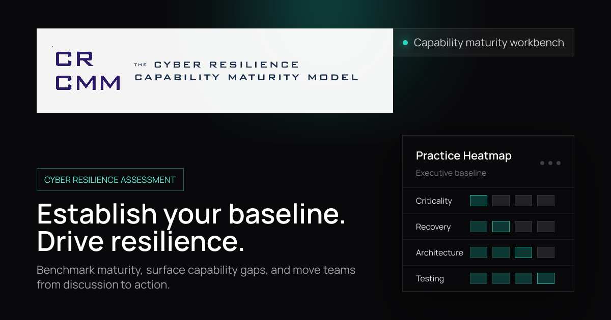 Cyber Resilience Capability Maturity Model